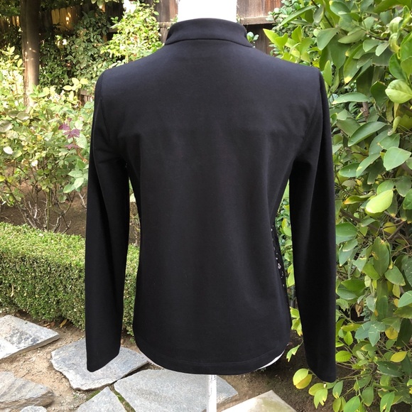 Chico's | Jackets & Coats | Zenergy By Chicos Black Lace Zipper Jacket ...